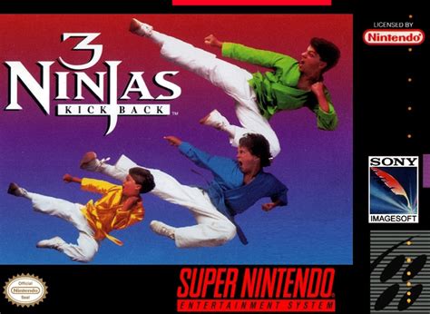 Fiche Du Jeu 3 Ninjas Kick Back Sur Nintendo Super Nes Le Musee Des