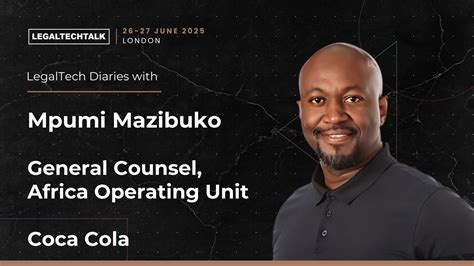 A Conversation Between Mpumi Mazibuko General Counsel Africa