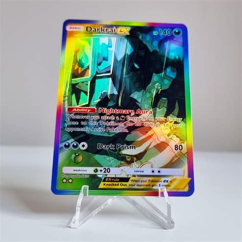 Darkrai Ex Pocket Holographic Card Space Time Smackdown Custom Made