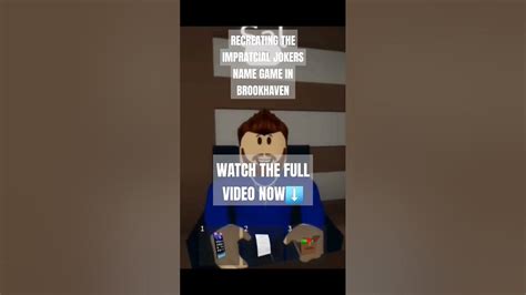 Recreating Impractical Jokers Im Brookhaven Roblox Brookhaven Impracticaljokers Namegame