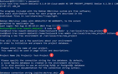 Usage Guidelines Debian 12 Minimal With Trac System Server Virtual