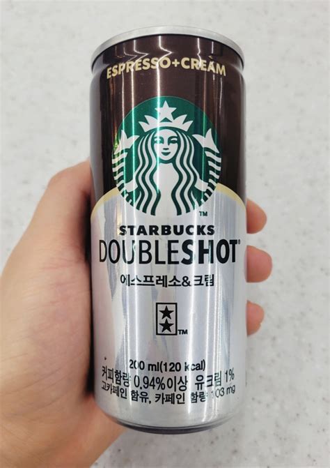 스타벅스 더블샷 에스프레소크림 캔커피 후기 칼로리 영양성분 가격 네이버 블로그
