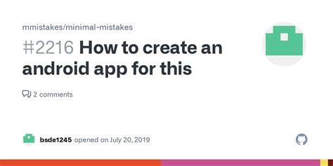 how to create an android app for this · issue 2216 · mmistakes minimal