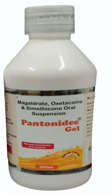 200ml Pantonidee Orange Mucosal Anesthetic Antacid Gel Syrup At Rs 40