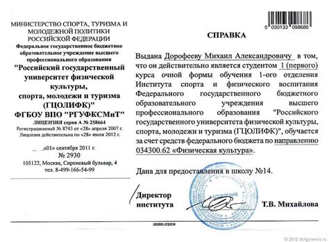 Справка об обучении в институте образец 82 фото