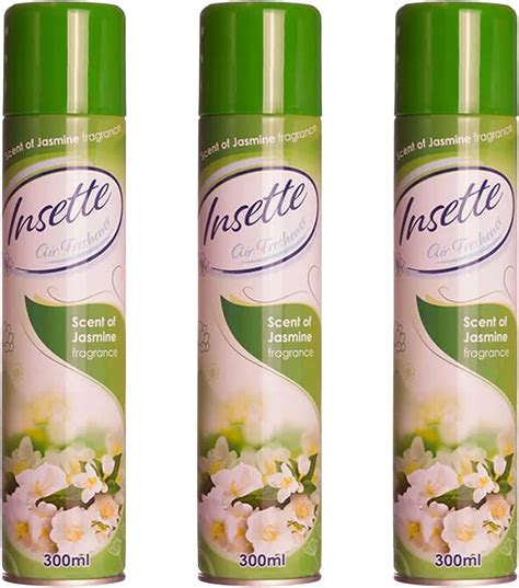 Insete Air Freshener Jasmine 300ml X3 Long Lasting Room Spray For