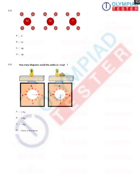 Class 3 Logical Reasoning Pdf Sample Papers 02 Olympiad Tester