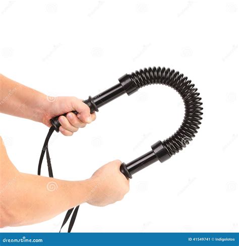 Man Hands Bends Copper Pipes By Pipe Bender Air Conditioner Technician