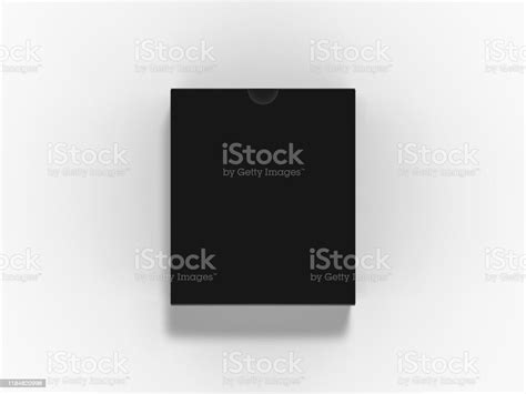 디자인 프리젠 테이션 3d 그림에 대한 준비가 고립 된 흰색 배경에 빈 평면 상자 모형 템플릿 0명에 대한 스톡 사진 및 기타