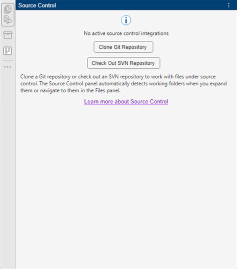 Source Control Integration In Matlab Matlab And Simulink
