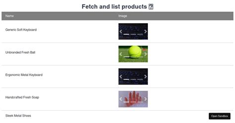 Angular Quiz Top 5 Products Forked Codesandbox
