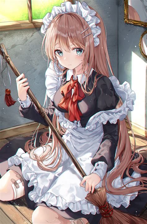 Wallpaper Anime Girls Maid 1200x1825 Eiks 2206745 Hd