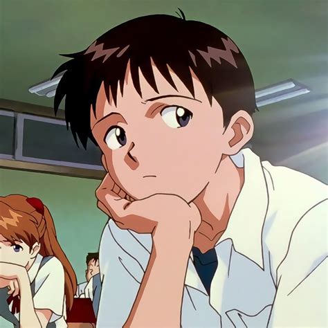 Shinji Ikari Shinji Aesthetic Pfp Shinji Sitting Down Ikari Shinji