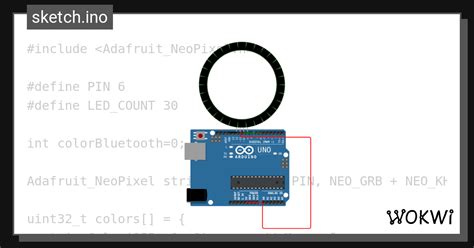 blink Copy двойной код с доп цветами Wokwi ESP32 STM32 Arduino Simulator