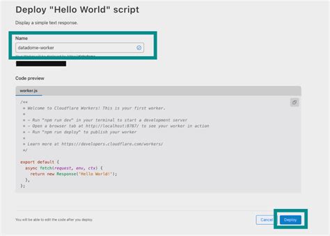 Cloudflare Worker Module For Bot Protection Datadome