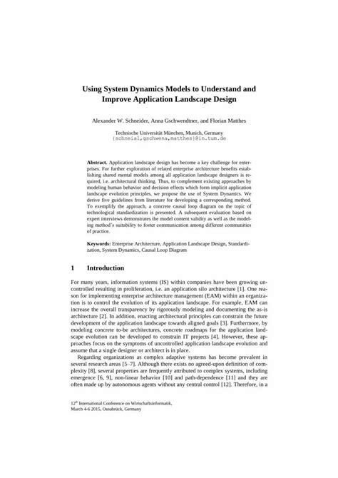 Pdf Using System Dynamics Models To Understand And · Using System