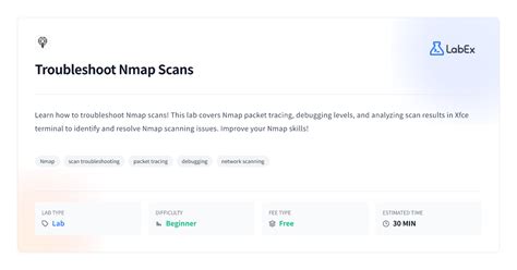 Nmap 스캔 문제 해결 방법 패킷 추적 및 디버깅 Labex