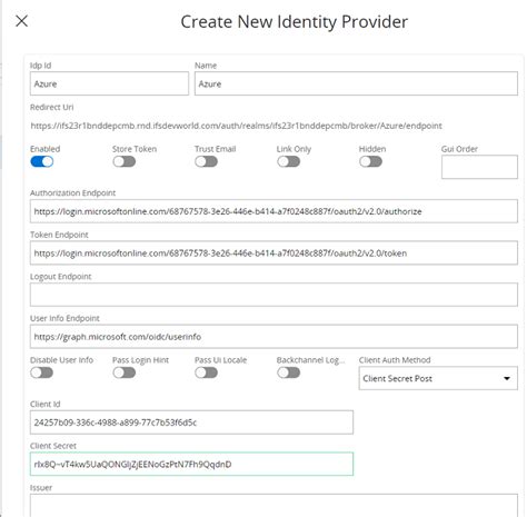 configuring windows azure technical documentation for ifs cloud