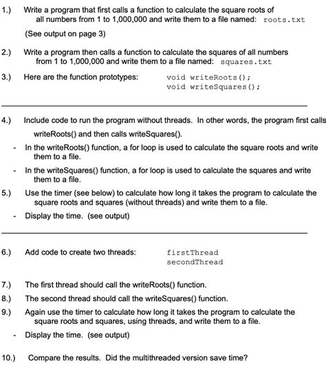 Solved 1 Write A Program That First Calls A Function