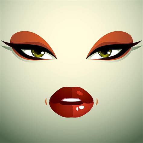 Premium Vector Emotional Expression On The Face Of A Cute Girl