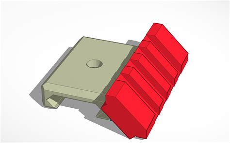 3d Design Picatinny 45 Rail Tinkercad
