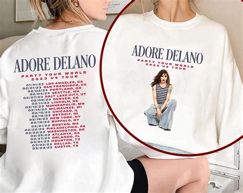 Adore Delano Shirt Hits Party Tour World 2023 Shirts Tour World 2023