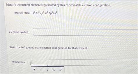Solved Identify The Neutral Element Represented By This