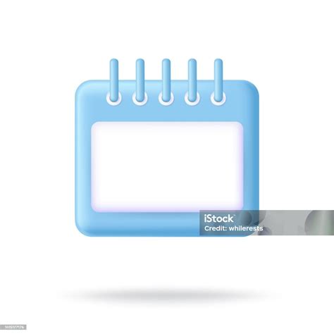 달력 3d 벡터 아이콘입니다 시간 관리 일기 기호 계획 의제 개념 만화 알림을 수행하려면 3차원 형태에 대한 스톡 벡터 아트 및 기타 이미지 Istock