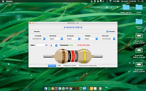 GitHub jalmx Resistor Calculator Software que te da el valor resistivo en función del código