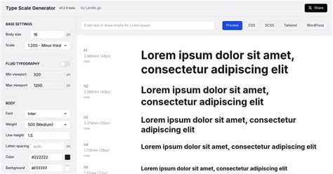 type scale generator effortless typography scaling for web and ui