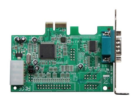 StarTech Com Low Profile Native RS PCI Express Serial Card With UART Model PEX S LP
