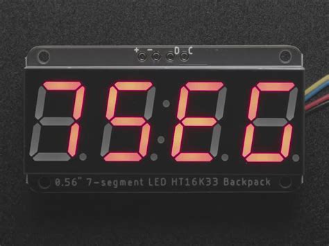 Assembled Adafruit 056 4 Digit 7 Segment Display W I2c Backpack