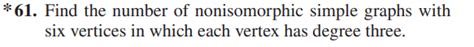 solved 61 find the number of nonisomorphic simple graphs