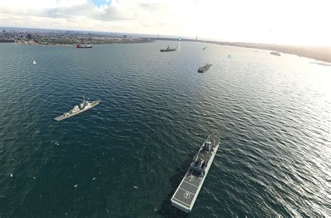 new york bay ships helipad aircraft carrier scenery v1 for