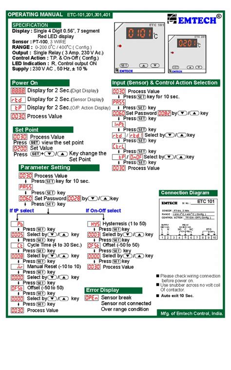 Etc 201 Temprature Controller Emtech Relay At ₹ 1050 Piece In Ahmedabad Id 2855128161773