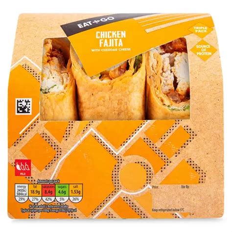 Chicken Fajita Triple Wraps Aldi Uk