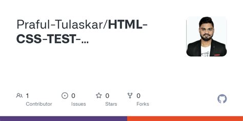 github praful tulaskar html css test assignments