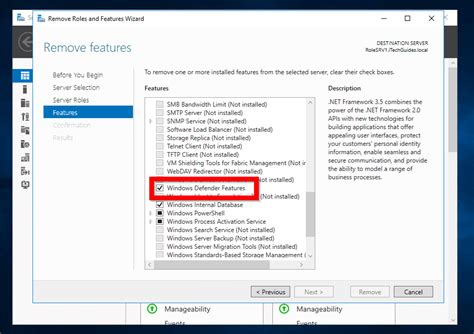 Disable Windows Defender Server 2016