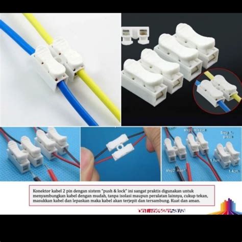 Jual Konektor Sambungan Kabel Pin Jalur Shopee Indonesia