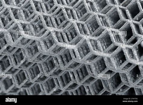 Openwork Three Dimensional Lattice Matrix Shallow Depth Of Field Abstract Modern Technology