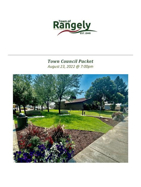 437961431 Town Council Packet Fillable Online Town Council