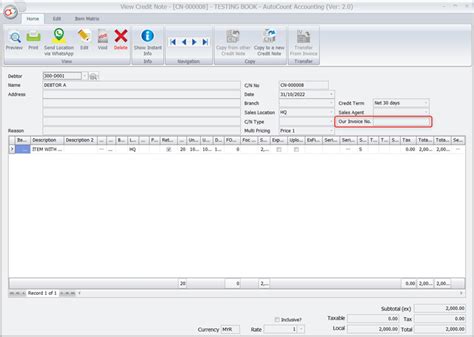 Troubleshooting Our Invoice No Is Blank In Credit Note That Was