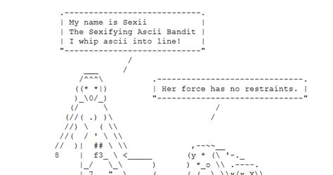 ASCII Art Nudes Sexii ASCII