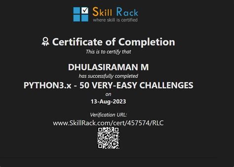 Dhulasiraman M On Linkedin Code Python Skillrack Rmk