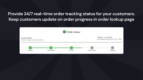 quicktrack order tracking enable customers to easily monitor the