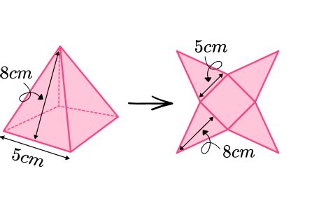 Square Based Pyramid Gcse Maths Steps And Examples