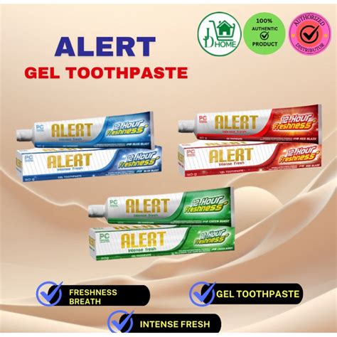 Alert Intense Fresh Gel Toothpaste 160g Shopee Philippines