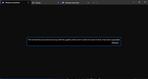 brand new windows 10 install this terminal has encountered an issue