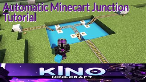 Minecraft Automatic Minecart Junction Tutorial Youtube