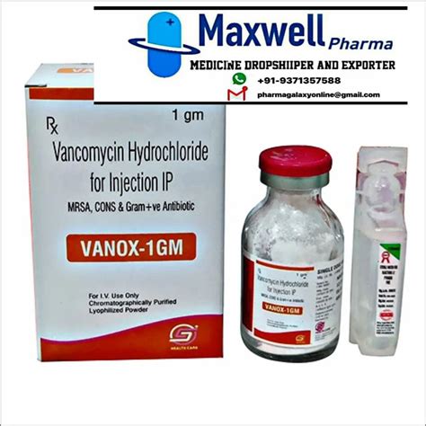 Vancomycin Hydrochloride For Inj Non Prescription Treatment Severe Bacterial Infection At